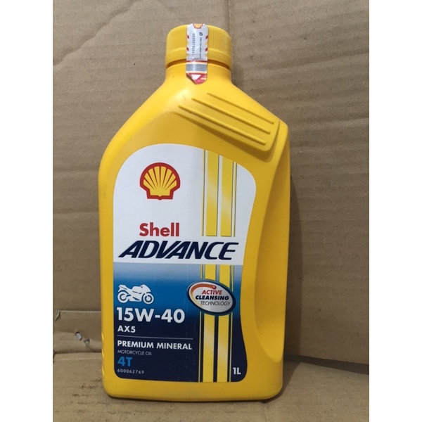 Jual OLI MESIN SHELL ADVANCE AX5 4T 15W-40 1000ML SHELL | Shopee Indonesia