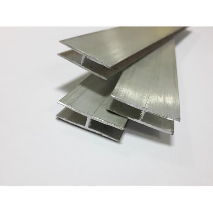 Jual Profil H List Twinlite Alumunium Hitam dan Silver | Shopee Indonesia