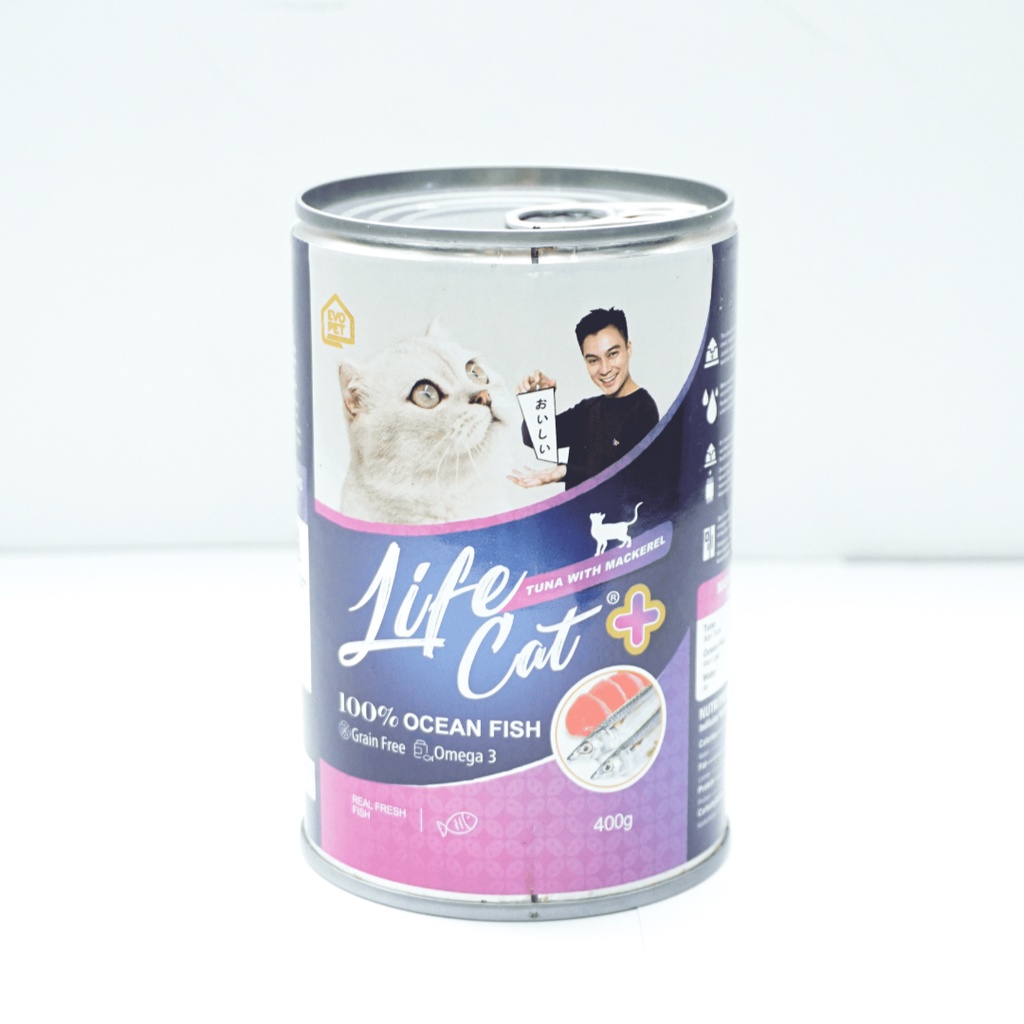 Jual Life Cat Can Plus Makanan Kucing Basah Kaleng 400 gr | Shopee ...