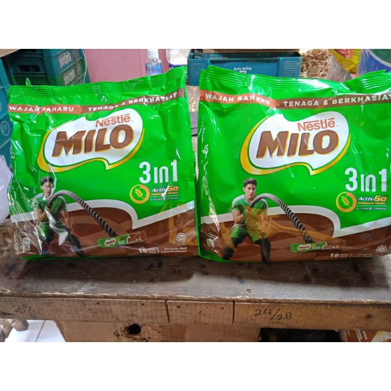 Jual Milo Malaysia Sachet 3in1 18pcs | Shopee Indonesia