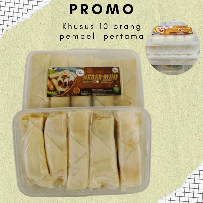 Jual kebab mini original//kebab Frozen mini//kebab mini isi 10 ...