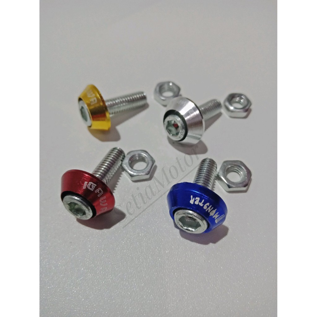 Jual Baut Plat Nomor Variasi CNC Warna 1pcs | Shopee Indonesia