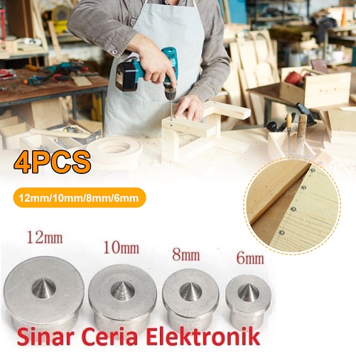 Jual 4pcs Mata Bor Dowel Drill Centre Wood Clamp Tenon Center Kayu ...