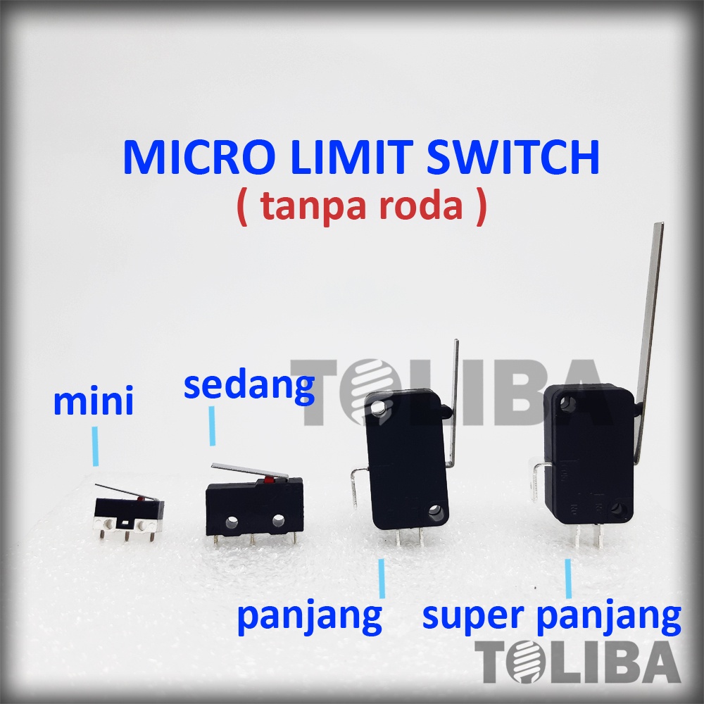 Jual mikro limit switch mini / micro switch sedang / saklar mikro panjang / saklar limit switch ...