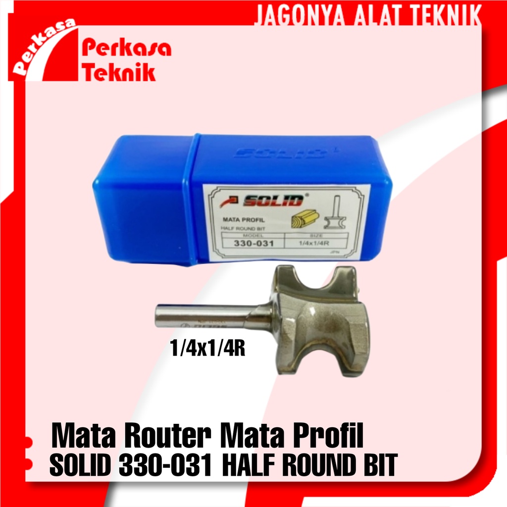 Jual Mata Router Mata Profil 330-031 SOLID Half Round bits | Shopee ...