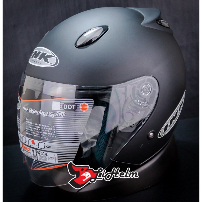 Jual HELM INK CENTRO JET SOLID BLACK DOFF | ORIGINAL HALF FACE | Shopee ...