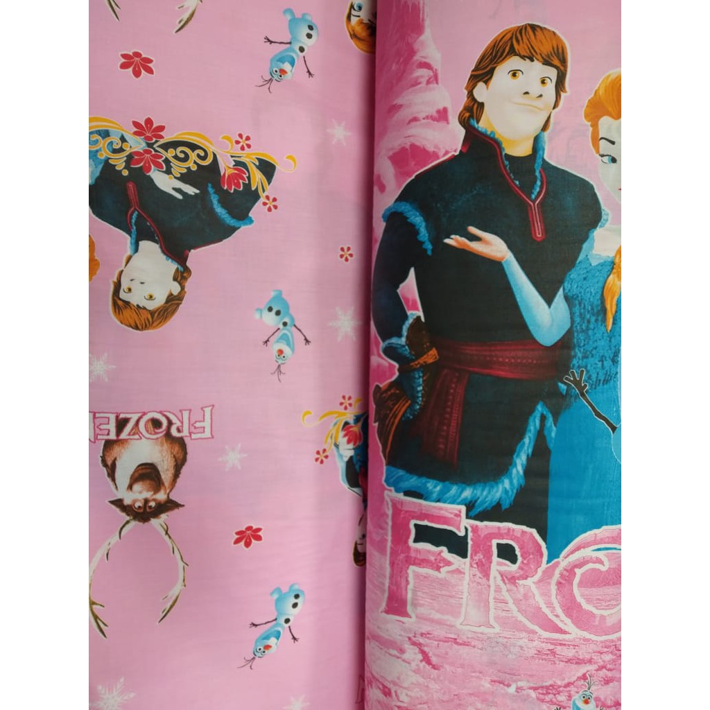 Jual kain sprei meteran motif frozen | Shopee Indonesia