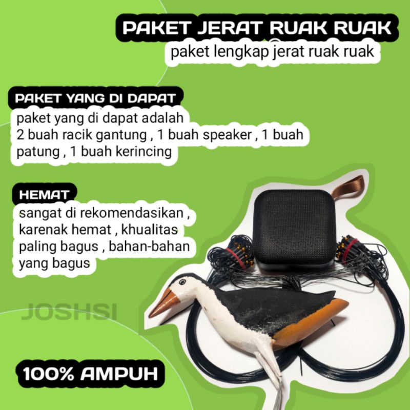 Jual Racik gantung jerat ruak ruak jerat wak wak jerat burung jerat ...