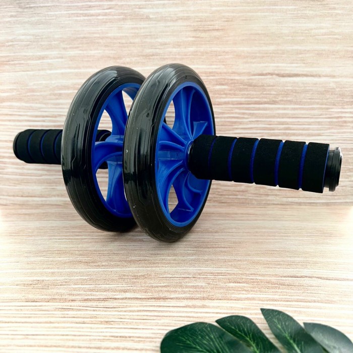 Jual abs roller wheel double alat gym ab perut pembentuk otot - Sonic ...