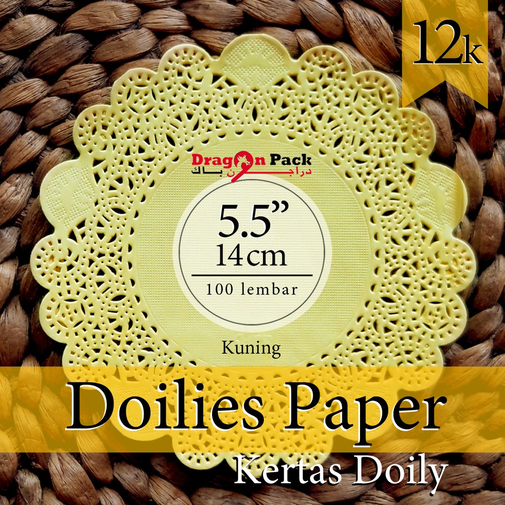 Jual Kertas Doilies Paper 5.5" ( 14cm ) Warna isi 100 lembar Kertas ...
