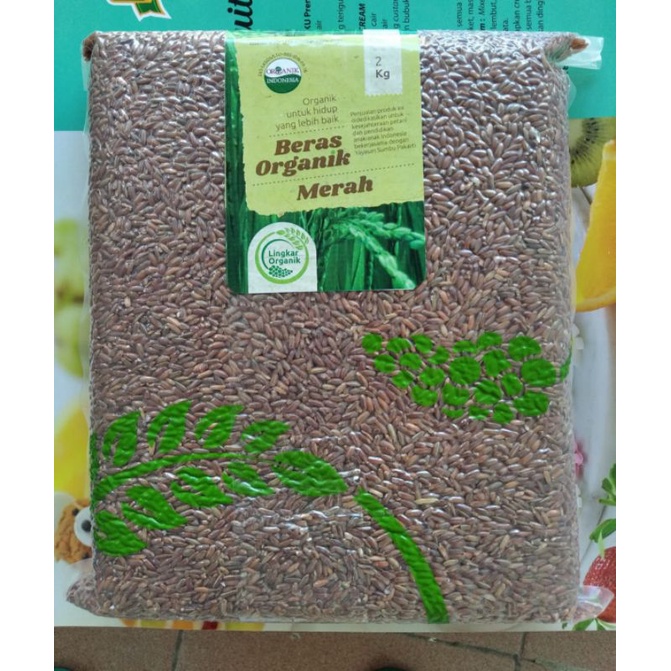 Jual Beras merah organik 2kg Lingkar Organik | Shopee Indonesia