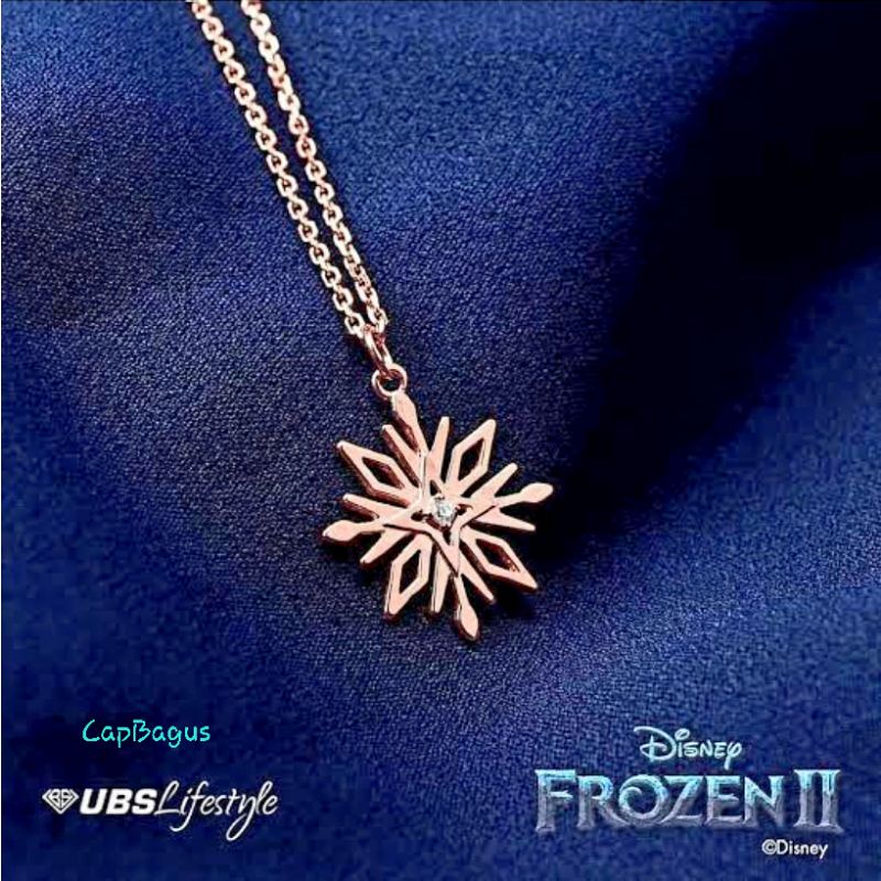 Jual Kalung Frozen II Disney Series Elsa Anna Snow Flake Ice Shape ...