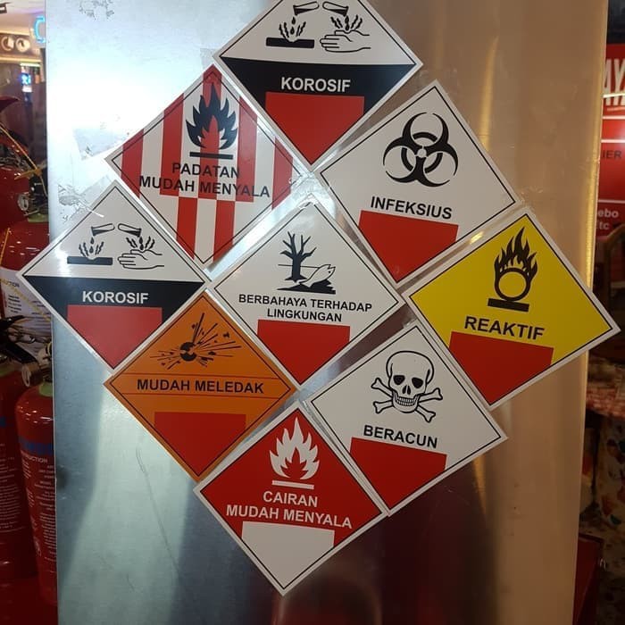 Jual STIKER SIGN LABEL STICKER KESELAMATAN KERJA 20X20CM | Shopee Indonesia