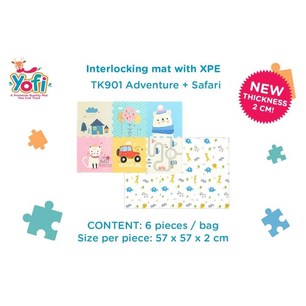 Jual YOFI Reversible Interlocking Mat / Playmat Bayi | Shopee Indonesia