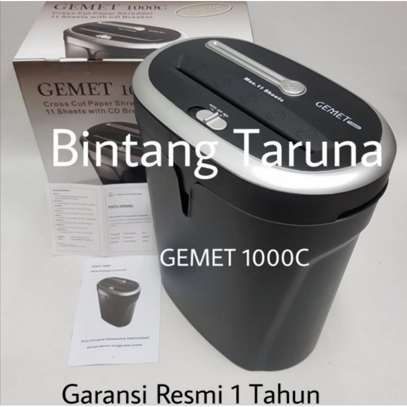 Jual Mesin Penghancur Kertas Gemet 1000C Office Paper Shredder Gemet ...