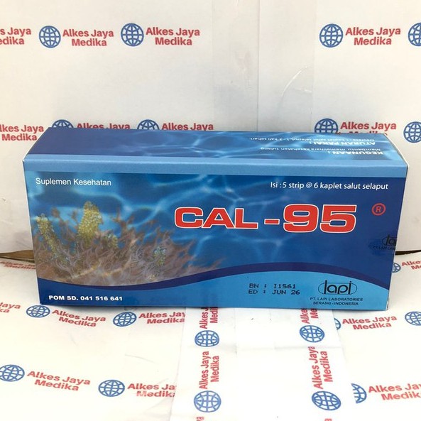 Jual Cal 95 Box Isi 30 Tablet - Kalsium Vitamin Tulang | Shopee Indonesia