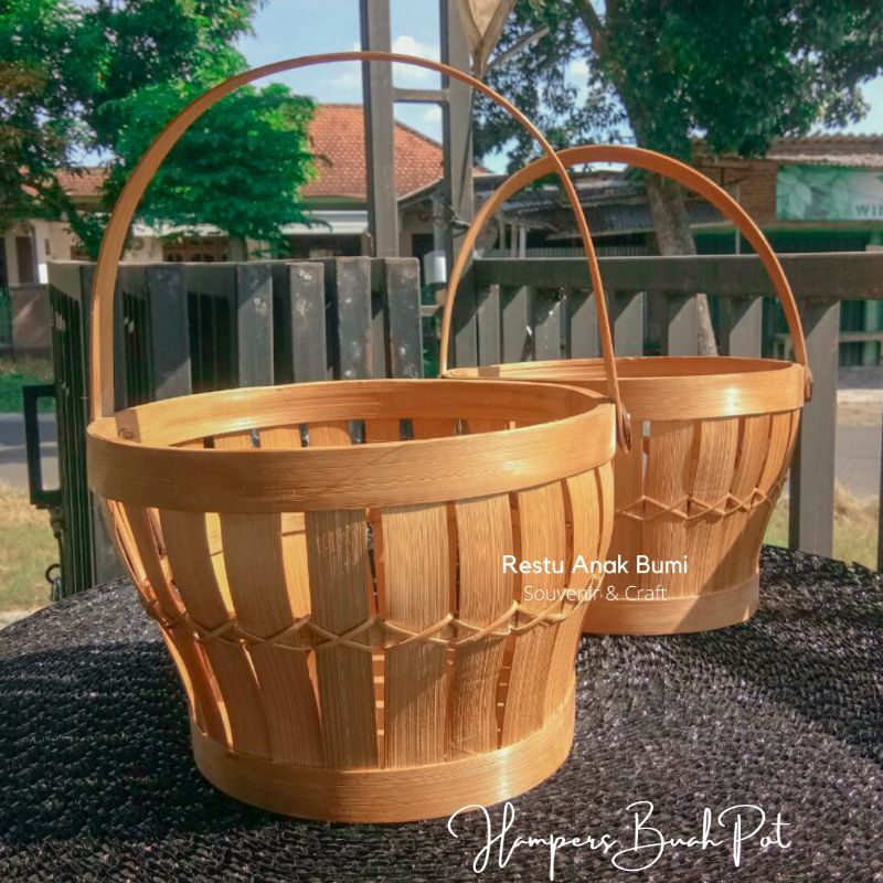 Jual Hampers Buah Pot - Parcel Lebaran Bambu - Parcel ember | Shopee ...