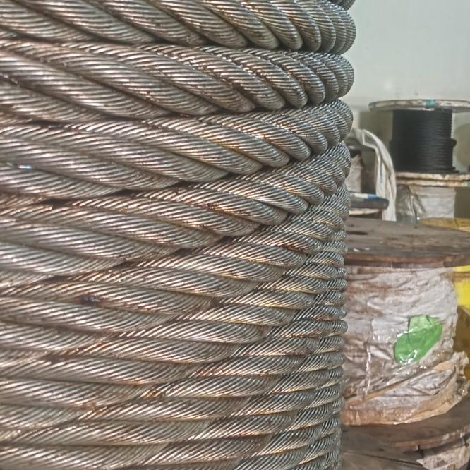 Jual Tali Kawat Baja / Wire Rope / Kawat Seling Dia. 26 Mm Galvanized Rhol | Shopee Indonesia