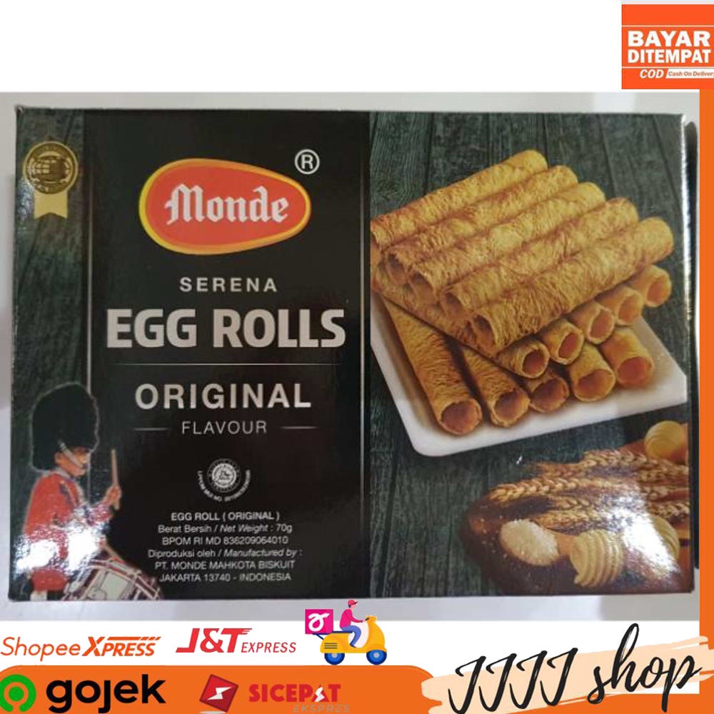 Jual Monde Serena Egg Rolls Cemilan Snack Rasa Original 70gr | Shopee ...