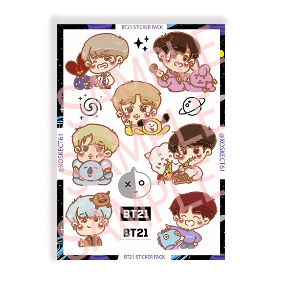 Jual BTS Sticker Packs BT21 | Shopee Indonesia