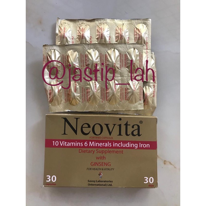 Jual Neovita Dietary Supplement with Ginseng | Shopee Indonesia