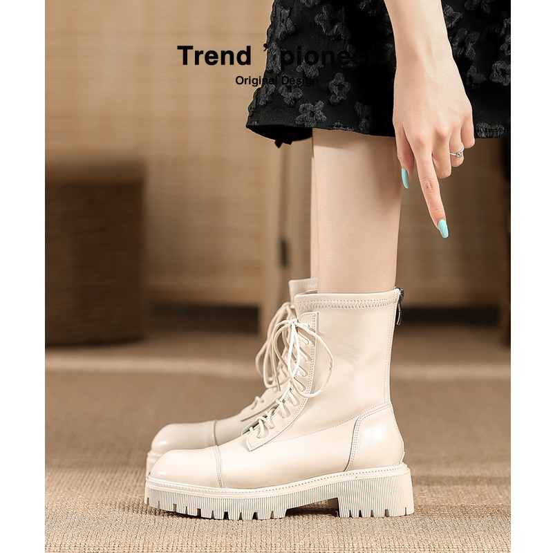 Jual Sepatu Bot Putih Martin Boots Wanita 2022 Wanita Terlaris Boot ...