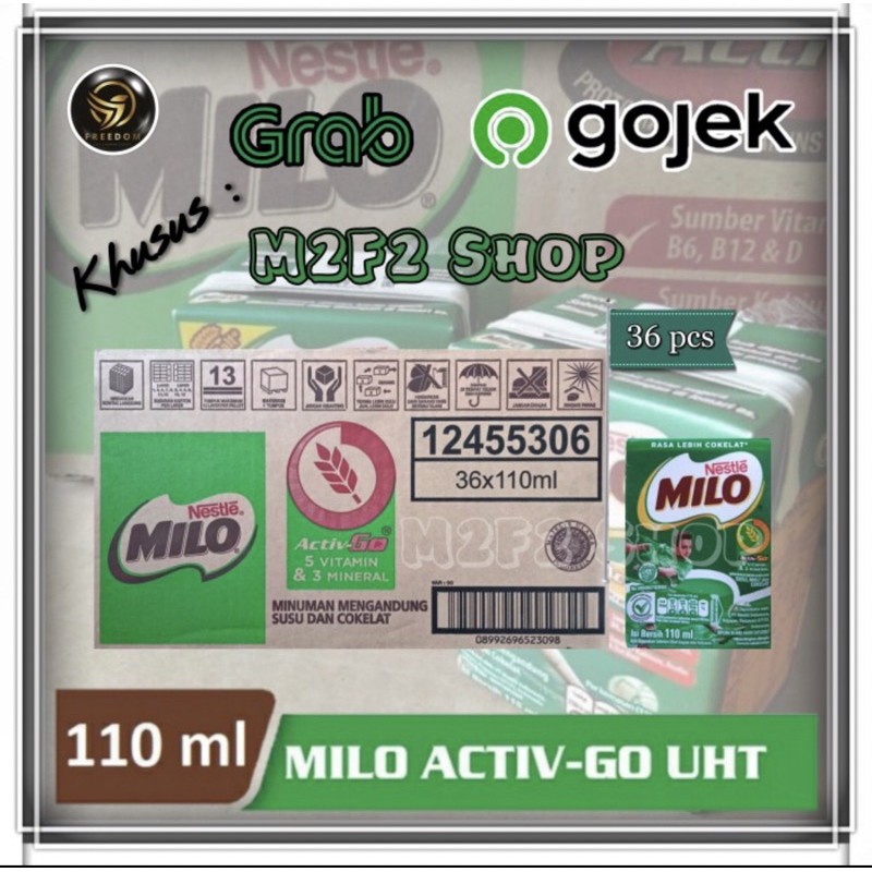 Jual Susu Milo Kotak Cokelat ACTIVE GO UHT - 110 ml Kemasan Karton (Khusus Gojek/Grab) | Shopee ...
