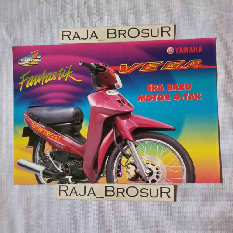 Jual Poster brosur katalog flyer jadul lawas Yamaha Vega 1999 | Shopee Indonesia