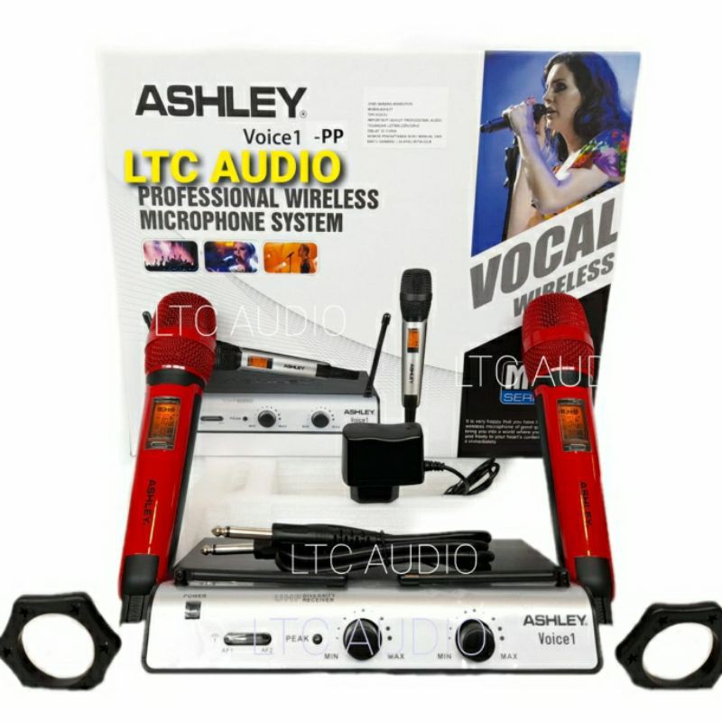 Jual MIC WIRELESS ASHLEY VOICE 1 ORIGINAL HANDHELD / ASHLEY VOICE 1 ...