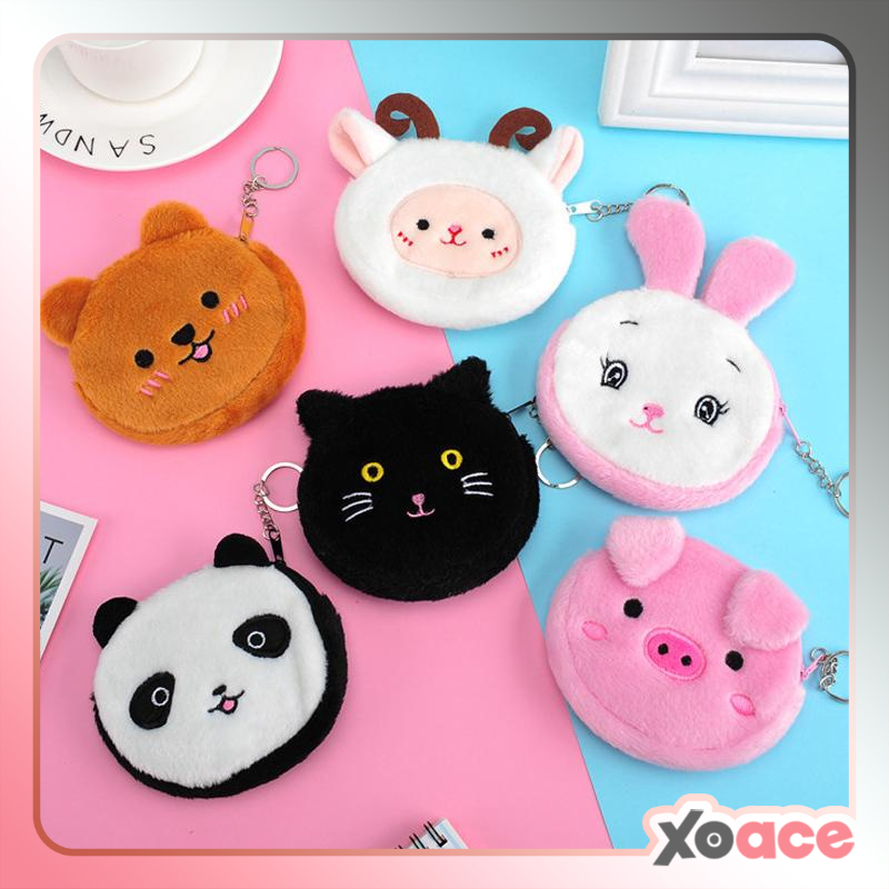 Jual Gantungan Kunci Dompet Boneka Kepala Binatang MCOW3511 | Shopee ...