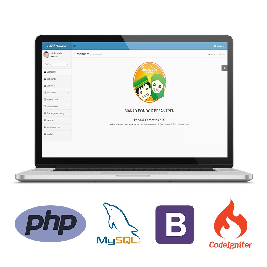 Jual Aplikasi Siakad pesantren sistem informasi akademik berbasis web ...