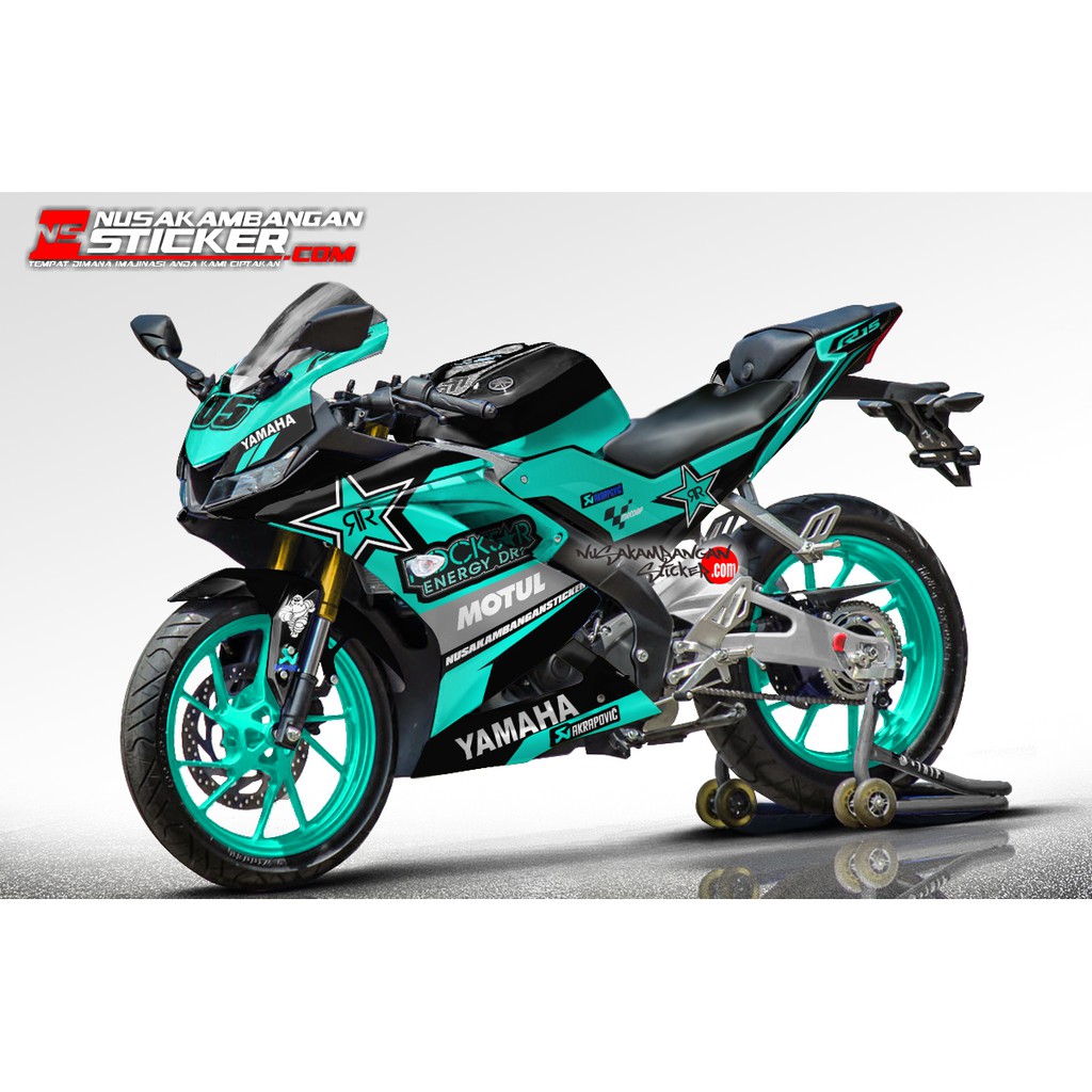 Jual decal r15 v3 rockstars variasi decal fullbody yamaha r15 | Shopee ...