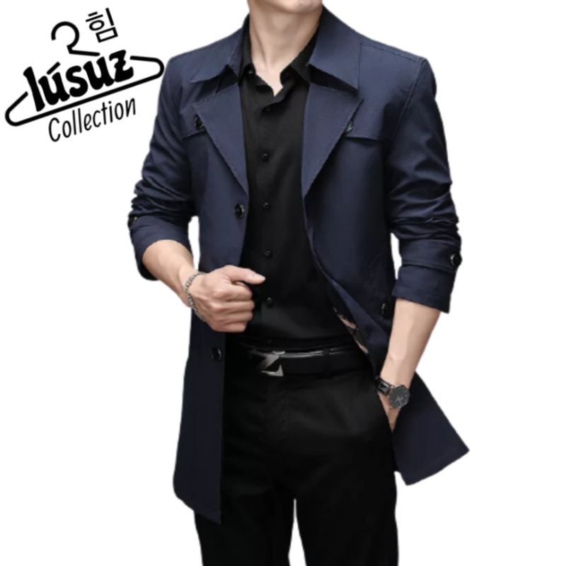 Jual jaket pria jubah blazer / fashion pria /jas jubah panjang pria ...