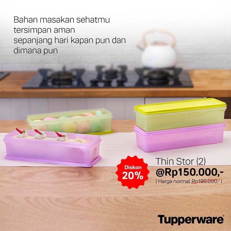 Jual snack stor Tupperware tempat makan kue | Shopee Indonesia