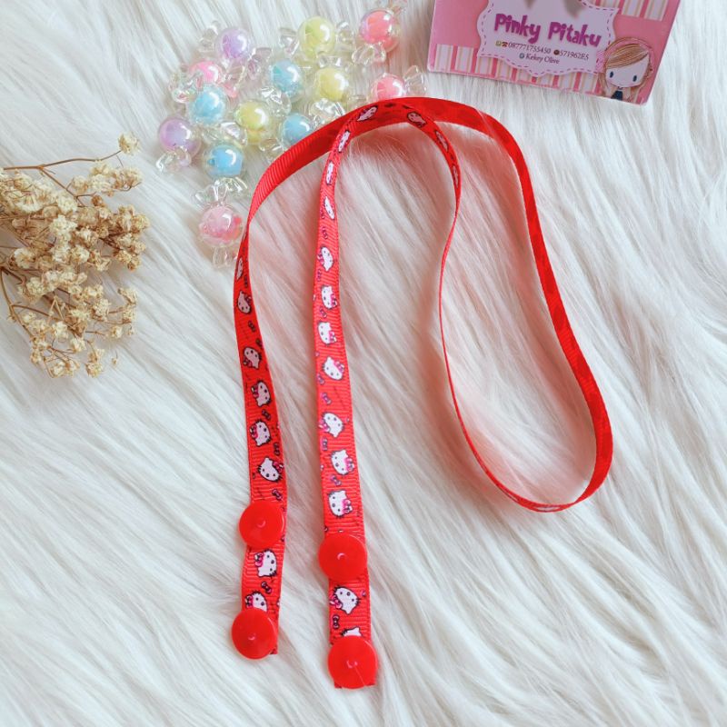 Jual TALI MASKER ANAK BAHAN PITA / KALUNG MASKER ANAK / STRAP MASKER ...