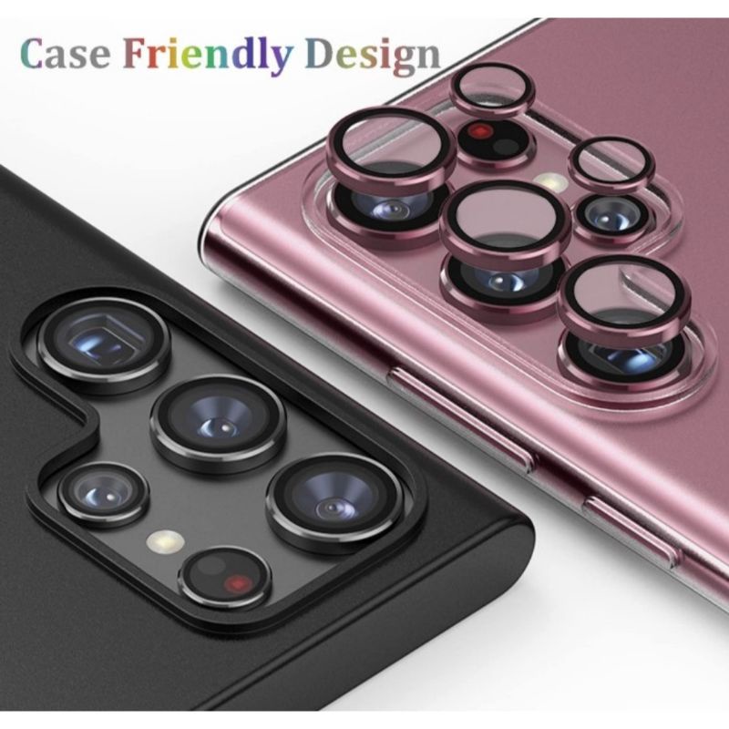 Jual METAL Ring Tempered glass Camera Samsung S23 S23 plus S23 Ultra ...