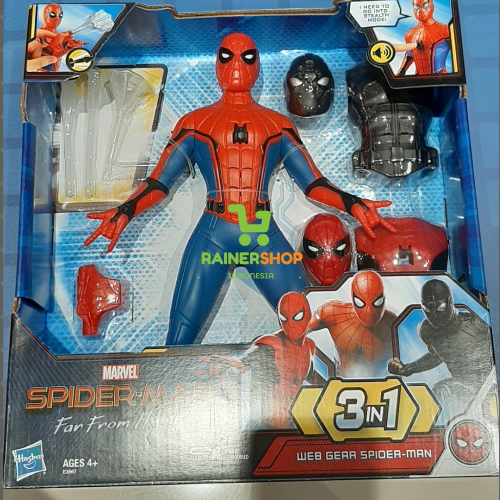 Jual Mainan Anak Spiderman 3 in 1 Gear Spiderman Far From Home ORIGINAL ...