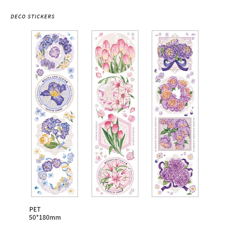 Jual 1 pcs (uncut) plant sticker, sticker transparant, sticker pet, pet ...