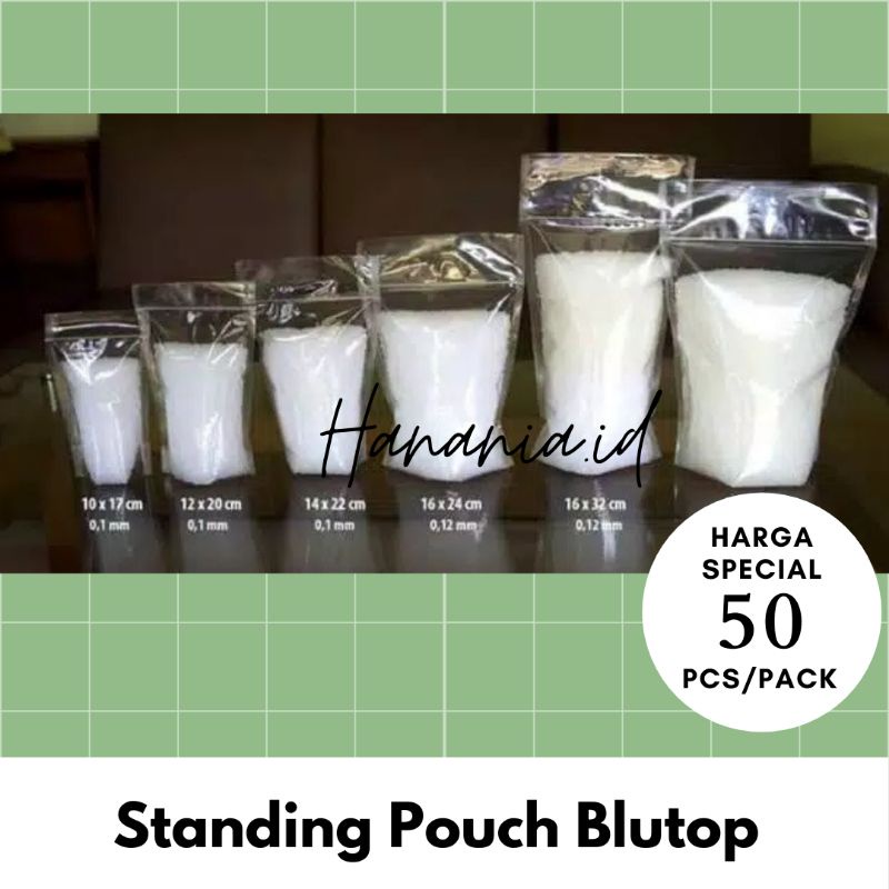 Jual Plastik Standing Pouch 9x15 10x17 12x20 14x22 16x24 20x29 Cm ...