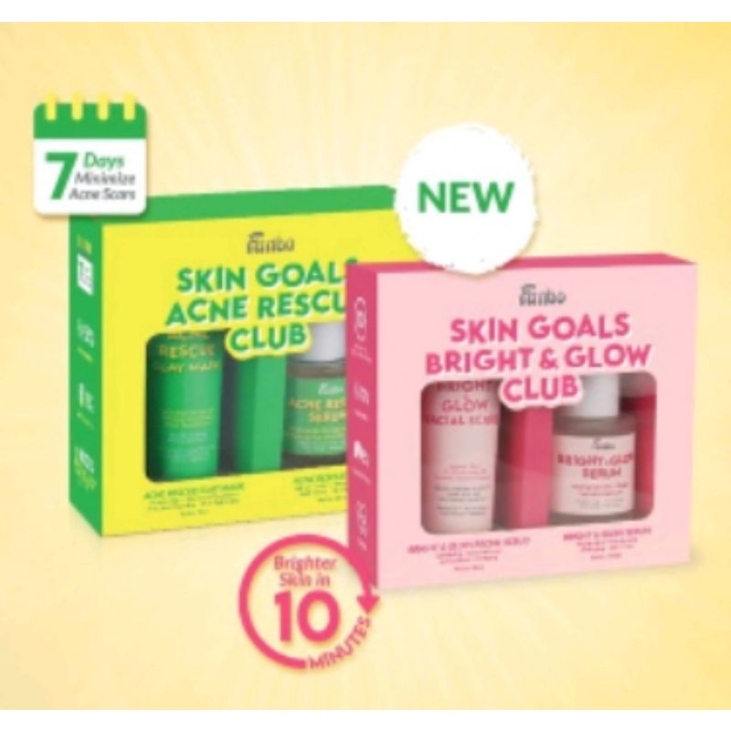 Jual Fanbo Skin Goals Acne Rescue Club / Skin Goal Bright & Glow Club ( Paket / Serum ) | Shopee ...