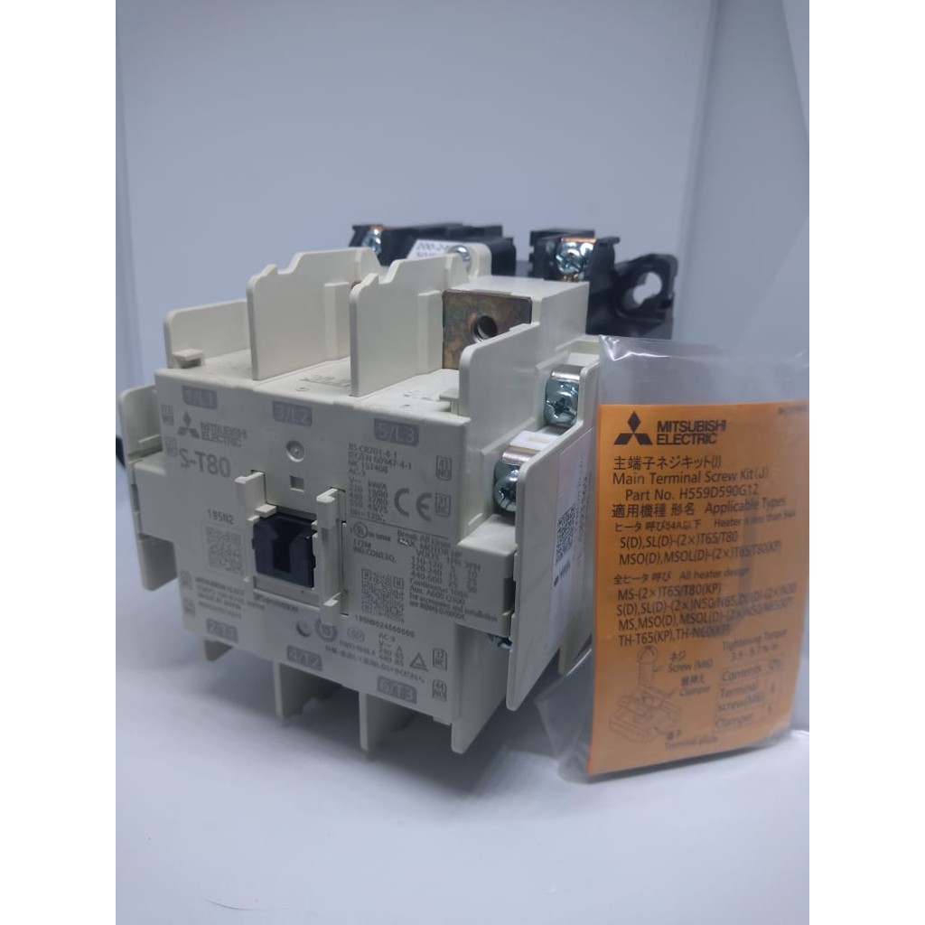 Jual CONTACTOR / Kontaktor S-T80 MITSUBISHI Original Coil 200 - 240V ...