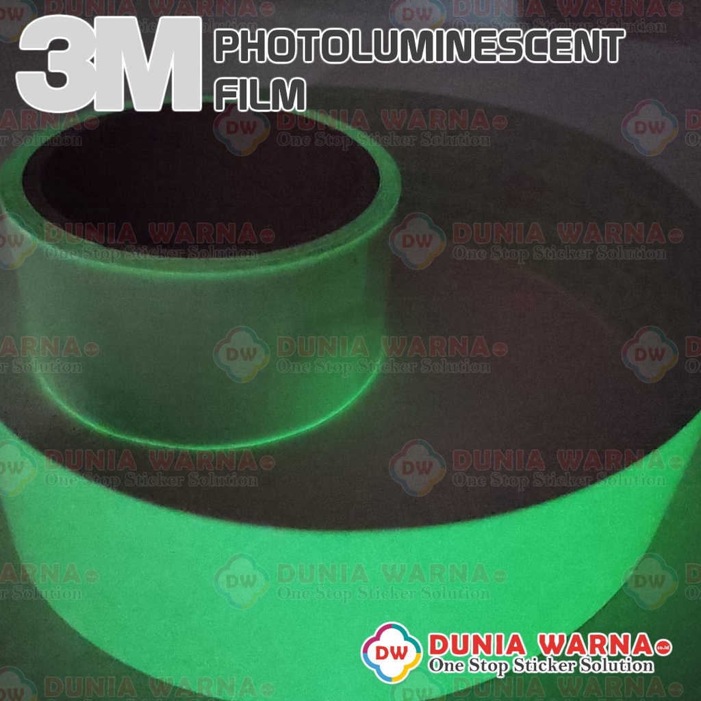 Jual [5cm x 5m] Sticker Fosfor 3M Glow In The Dark GID Luminous Safety ...