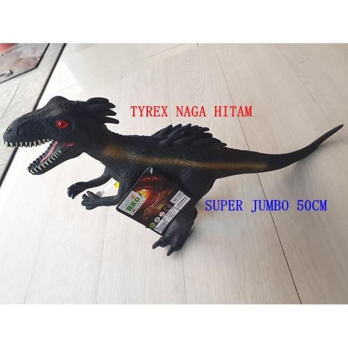 Jual Mainan Dinosaurus Tyrex Naga Dragon Hitam Super Jumbo Besar Boneka ...