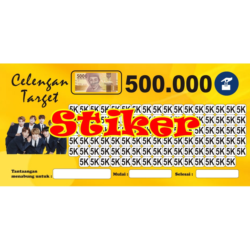 Jual TEMA BTS-STIKER CELENGAN TARGET/CELENGAN VIRAL TIKTOK/TABUNGAN ... Jual TEMA BTS-STIKER CELENGAN TARGET/CELENGAN VIRAL TIKTOK/TABUNGAN ...