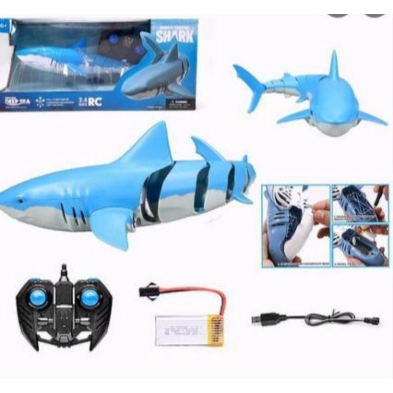 Jual ikan hiu remote control shark Rc hiu di air | Shopee Indonesia