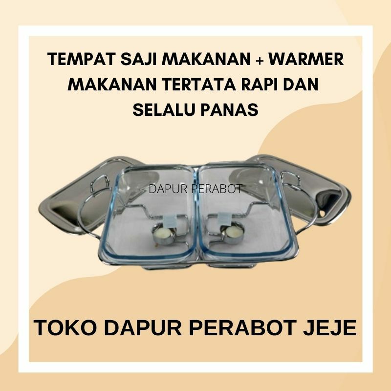 Jual PRASMANAN TEMPAT PENGHANGAT WADAH PEMANAS CHAFING DISH FOOD WARMER ...
