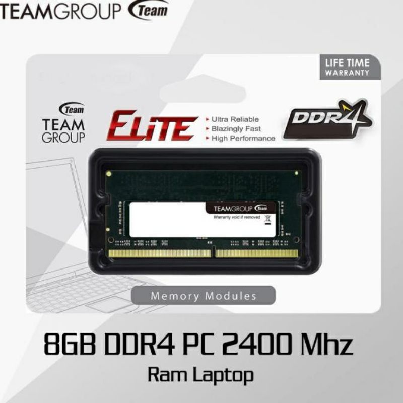 Jual RAM Team Elite 8GB DDR4 2400Mhz / Memory Laptop 8GB DDR4 PC 2400 ...