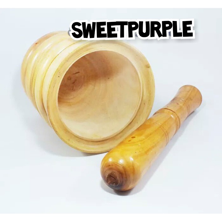 Jual Penumbuk Tumbukan Kerajinan Ukir Lumpang Kayu Dan Alu Kayu Mahoni ...