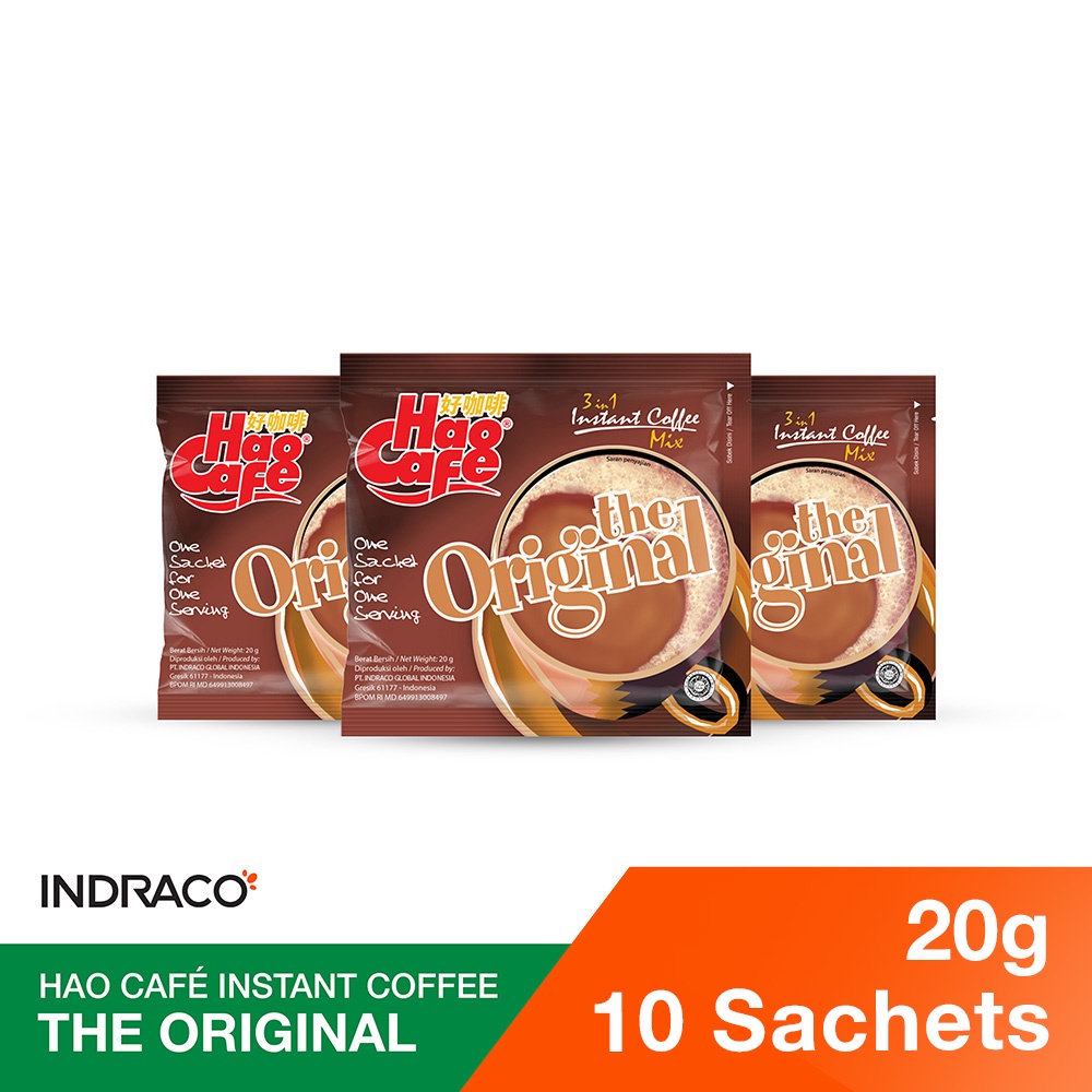 Jual Hao Cafe Instant Coffee The Original (10 sachets x 20g) | Shopee ...
