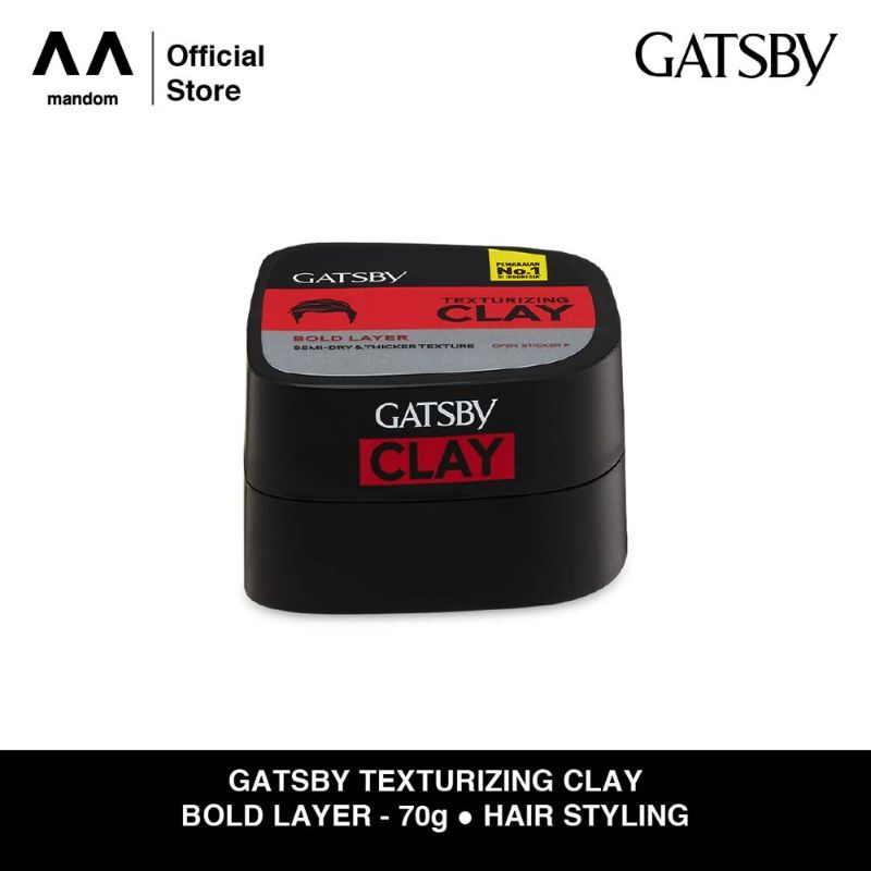 Jual GATSBY TEXTURIZING CLAY - BOLD LAYER 73gr | GATSBY CLAY MERAH ...